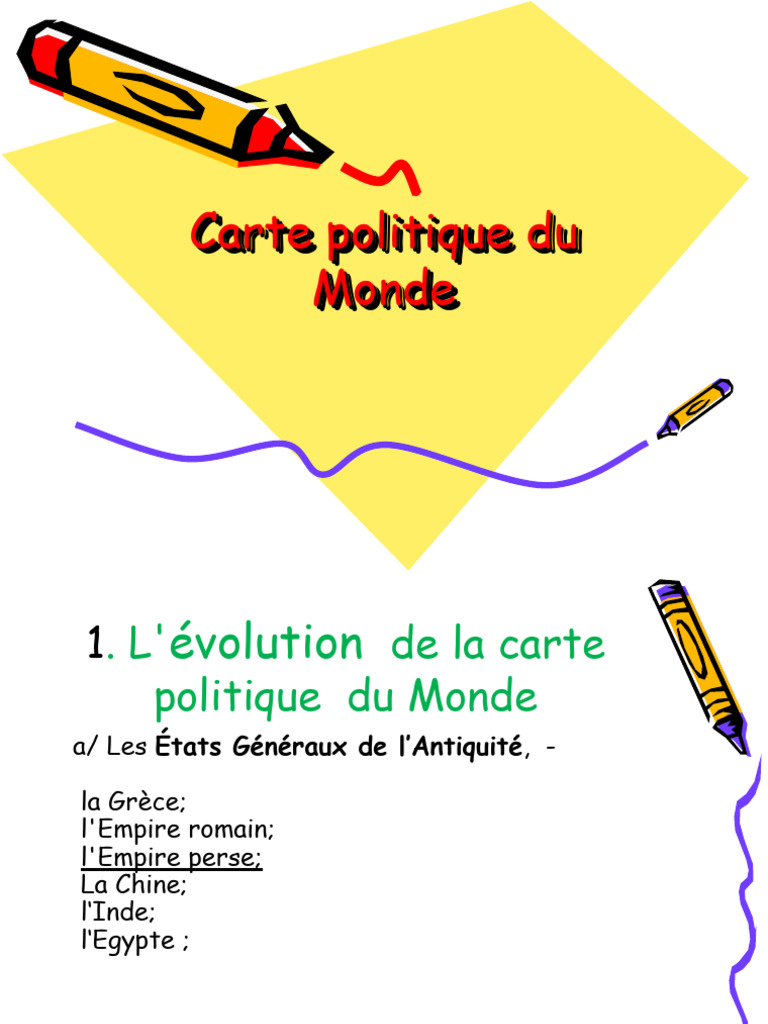 Carte Politique Du Monde | PDF | Relations internationales | Politique ...