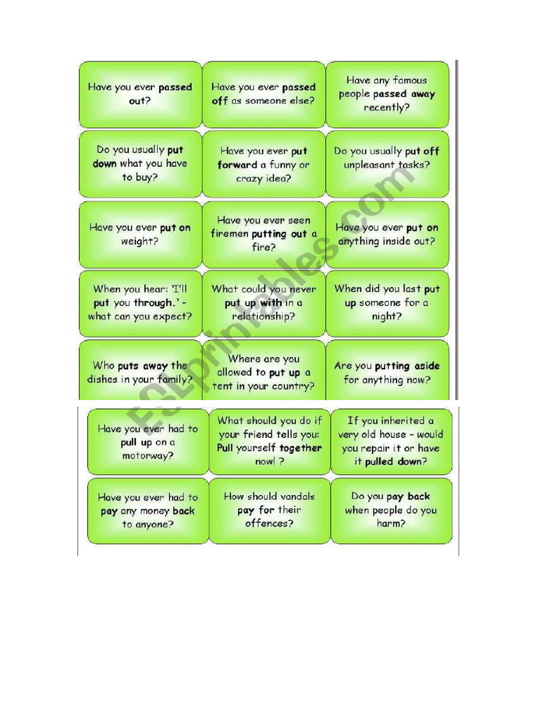 Phrasal Verbs Conversation | PDF
