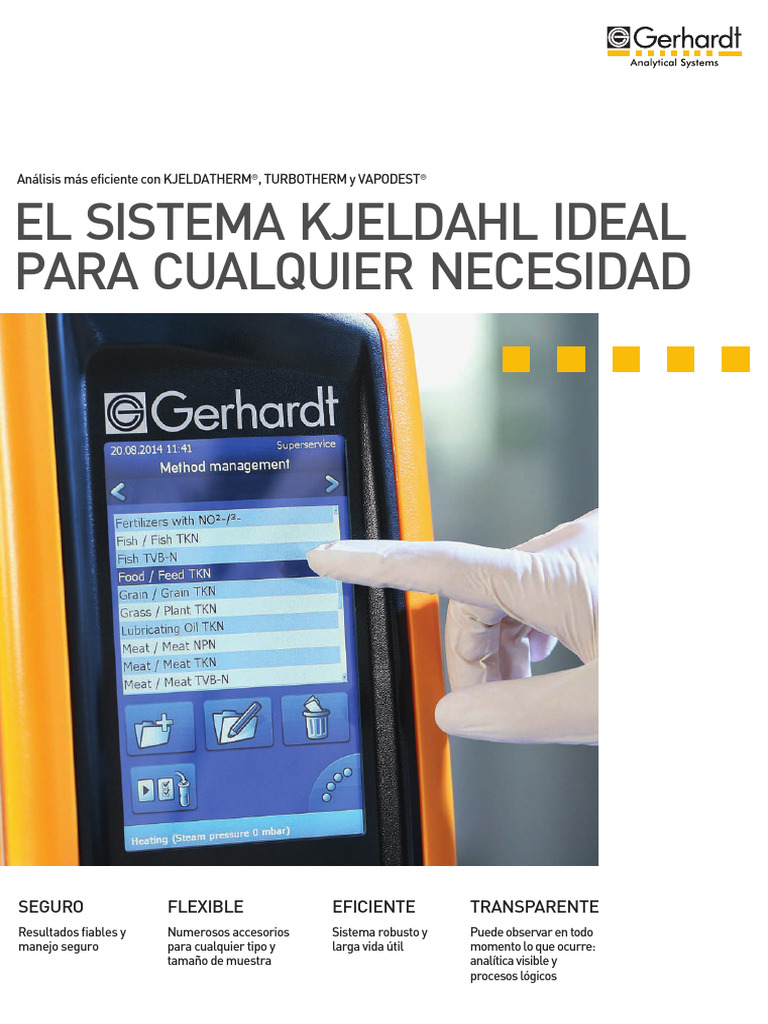 catalago-sistemas-determinacion-proteinas-gerhardt-es | PDF | Agua ...