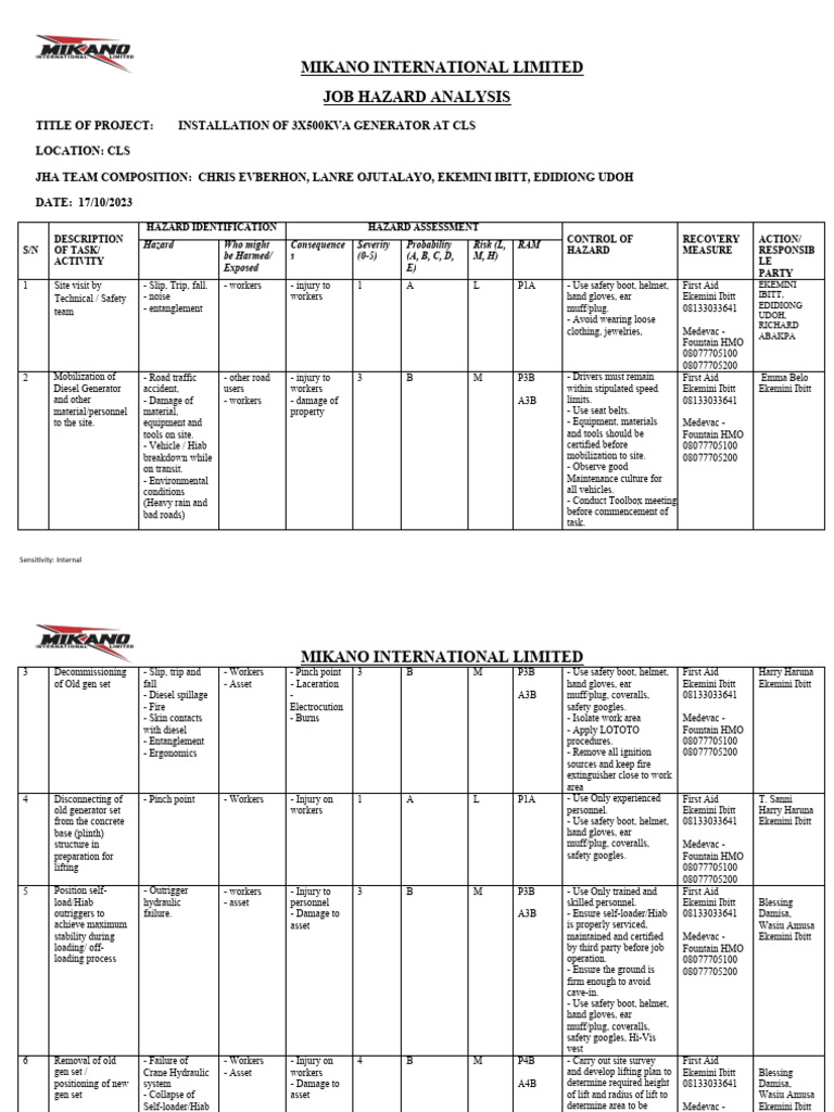 Generator Installation Safety Guide | PDF | Hazards | Safety