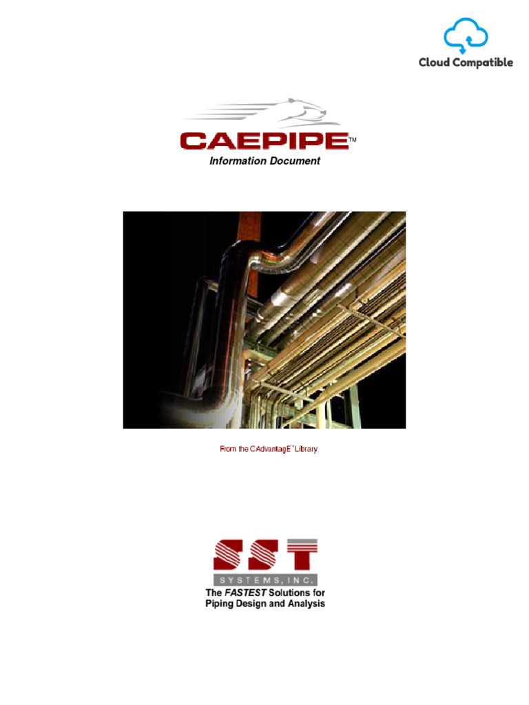CAEPIPEInfo | PDF | Pipe (Fluid Conveyance) | Microsoft Windows
