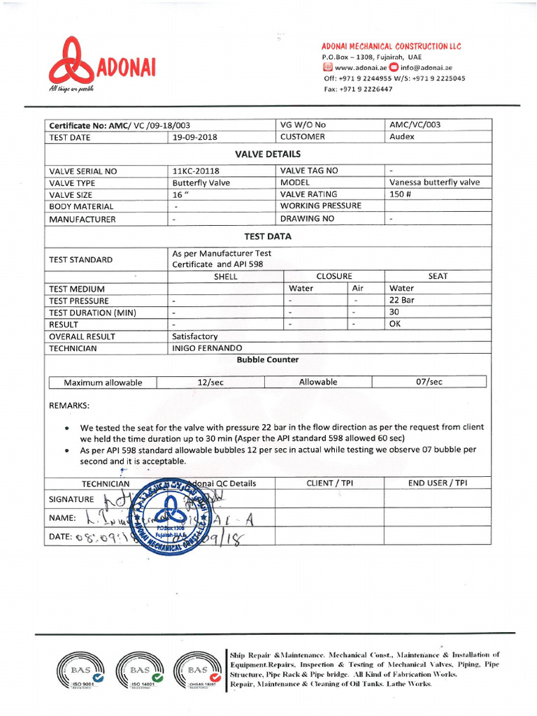 Butterfly Valve Report | PDF