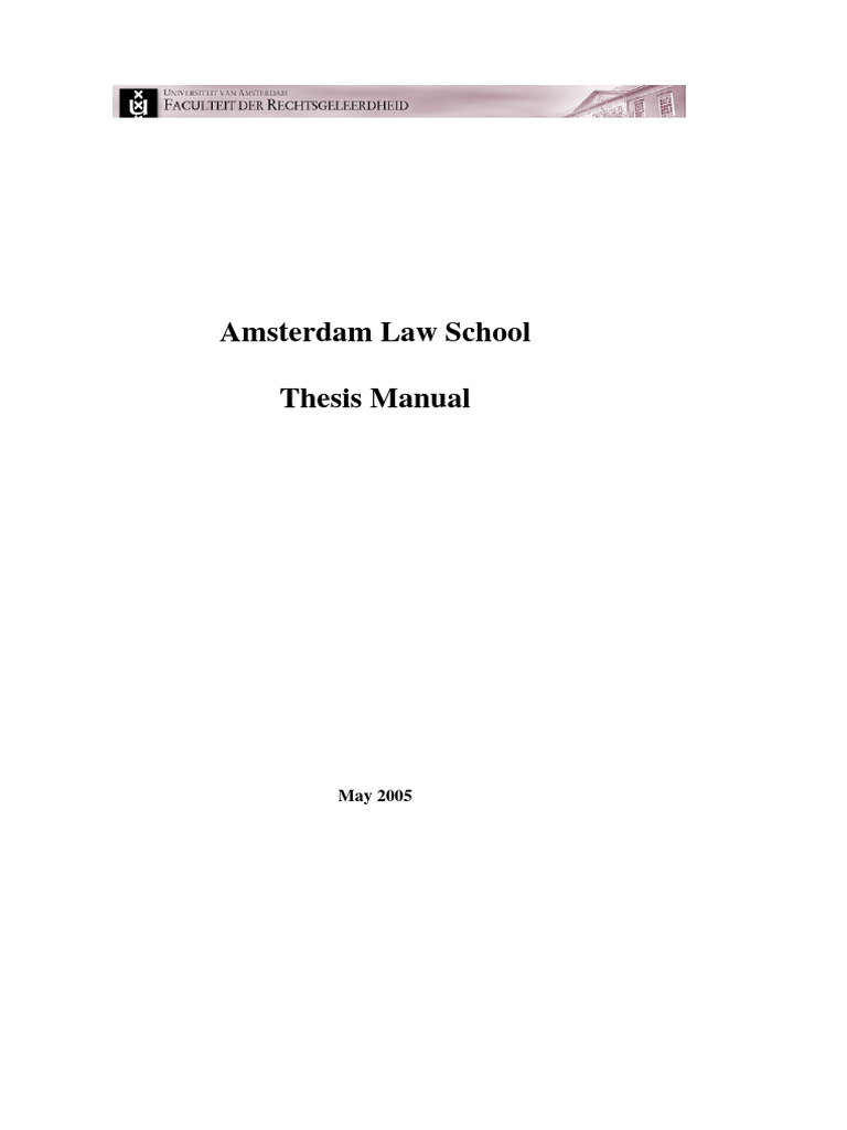 Thesis Manual Als | PDF | Thesis | Evaluation