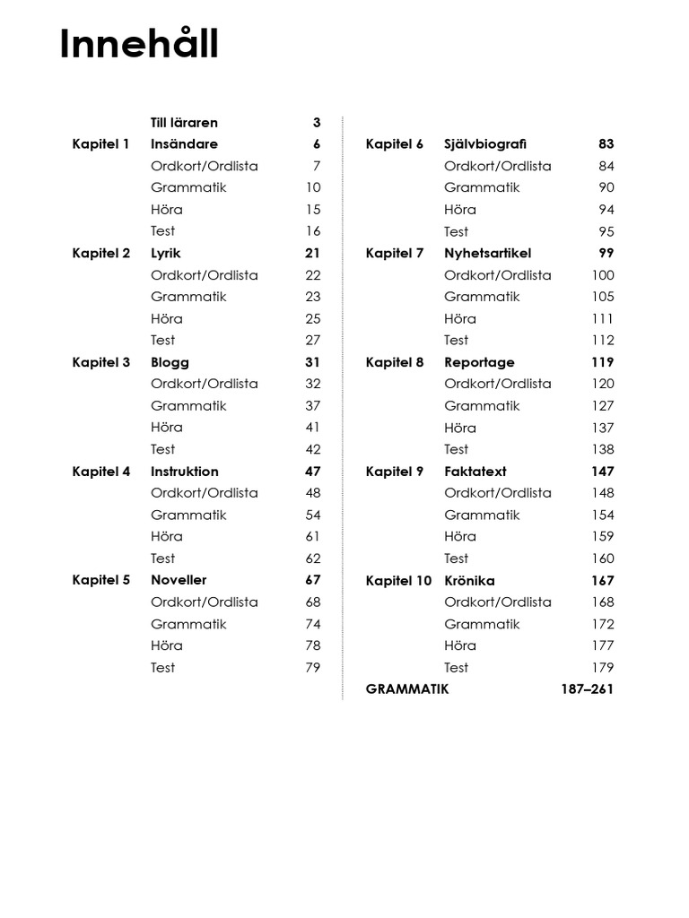 Sprakvagend LHL Kap1 | PDF