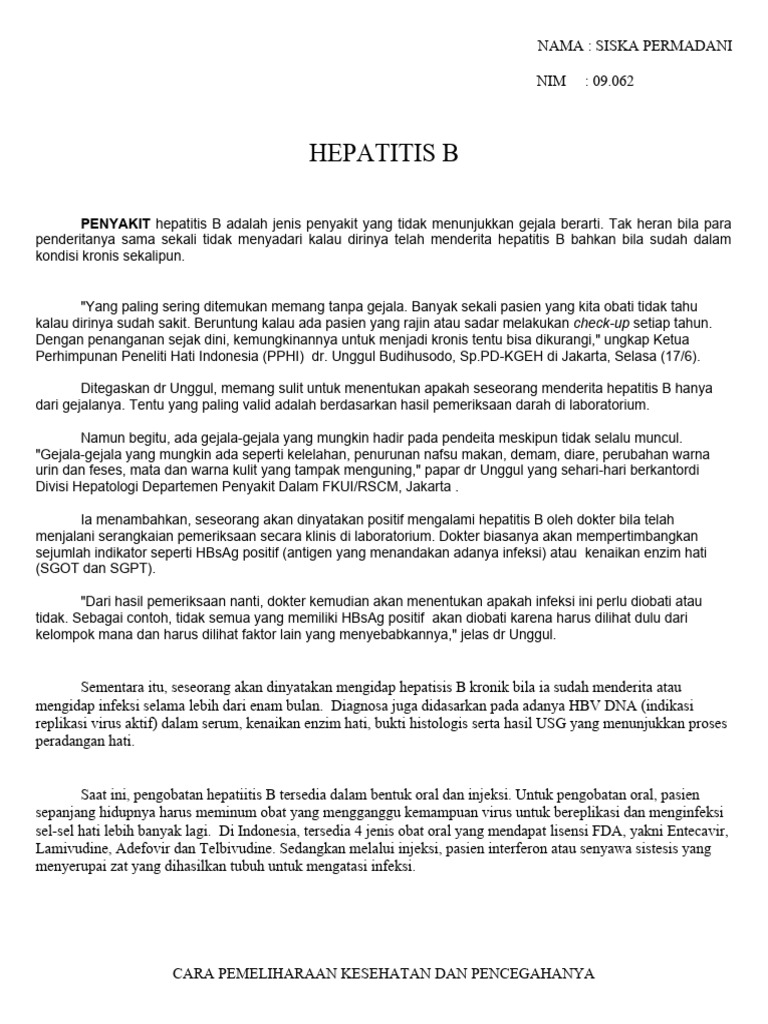 Hepatitis B | PDF