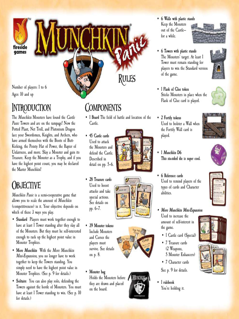 01 Munchkin Panic Rulebook | PDF