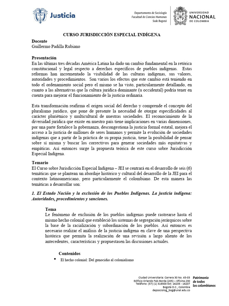 Presentación Curso JEI (2023) | PDF | Justicia | Crimen y violencia