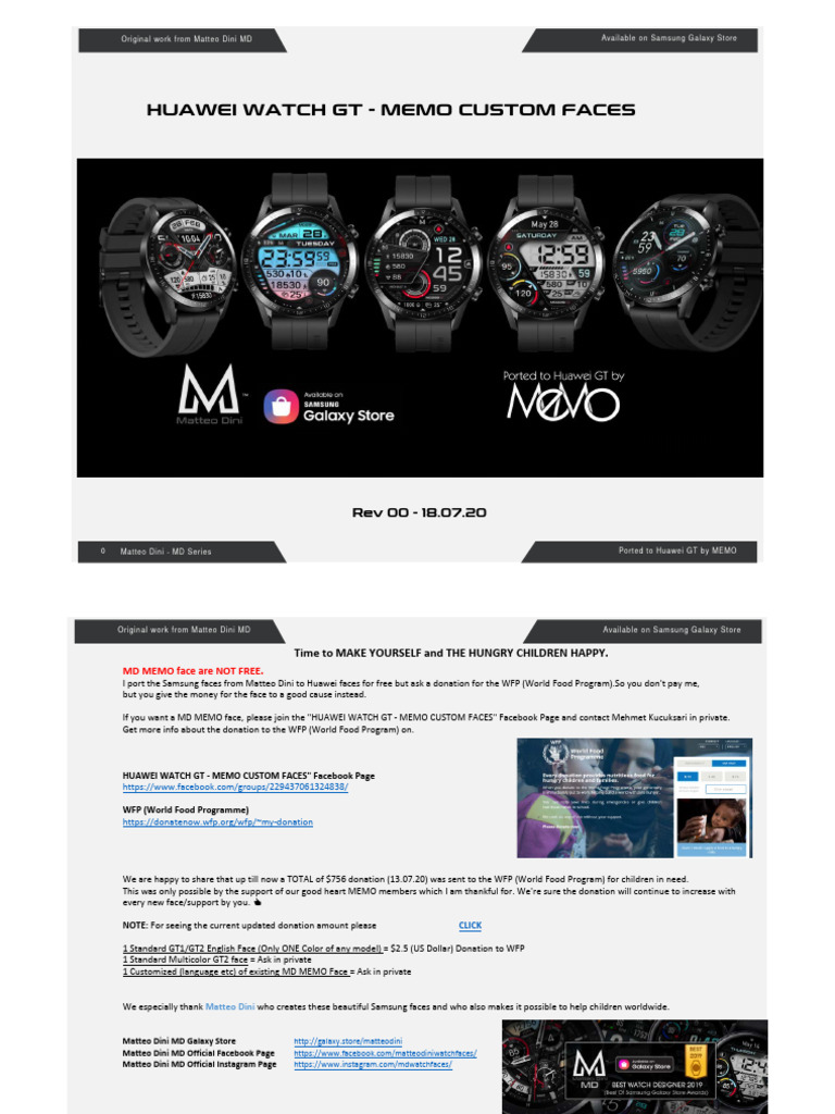 MD MEMO Face Catalog - Rev00 | PDF