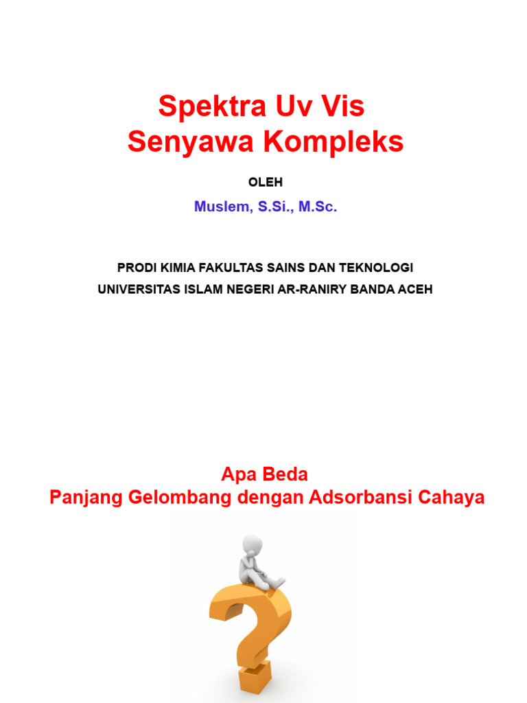 02 Spektra Uv Vis Senyawa Kompleks | PDF