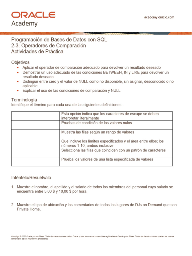 DP 2 3 Practice Esp | PDF