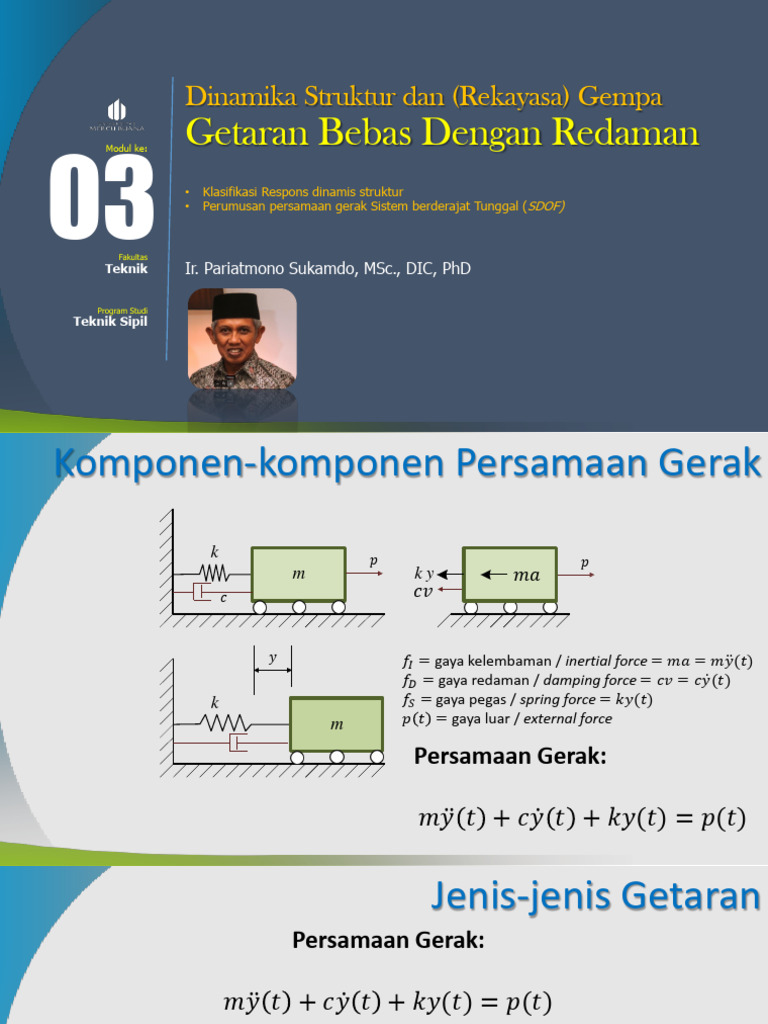 Getaran Bebas Dengan Redaman | PDF