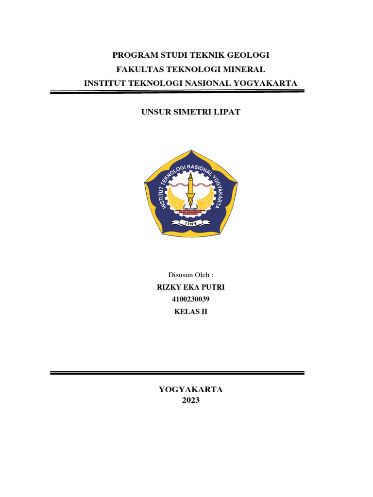 Unsur Simetri dalam Kristalografi | PDF | Sains & Matematika