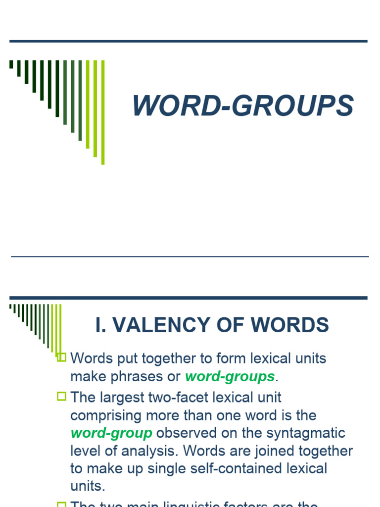 Word Groups | PDF