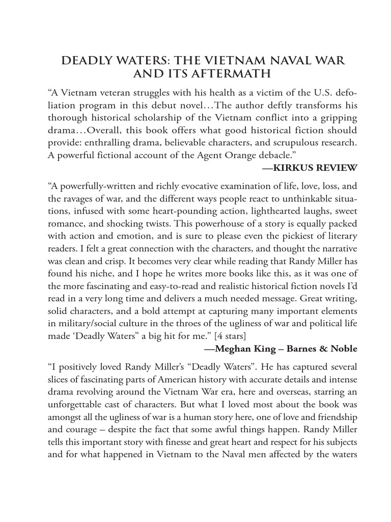 Deadly Waters The Vietnam Naval War and Its Aftermath | Download Free PDF | Agent Orange | Non ...