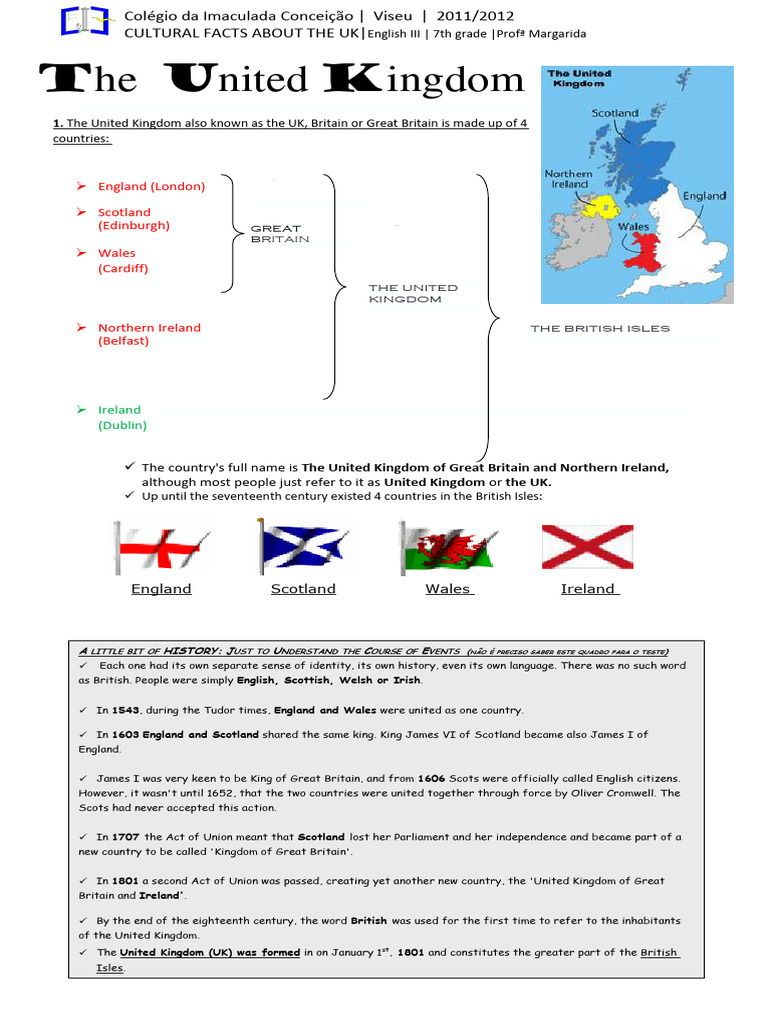 Cultural Facts About The UK | PDF
