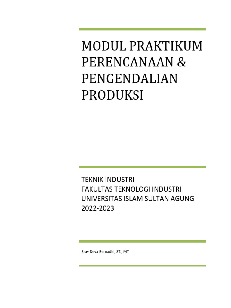 Modul Praktikum PPP | PDF