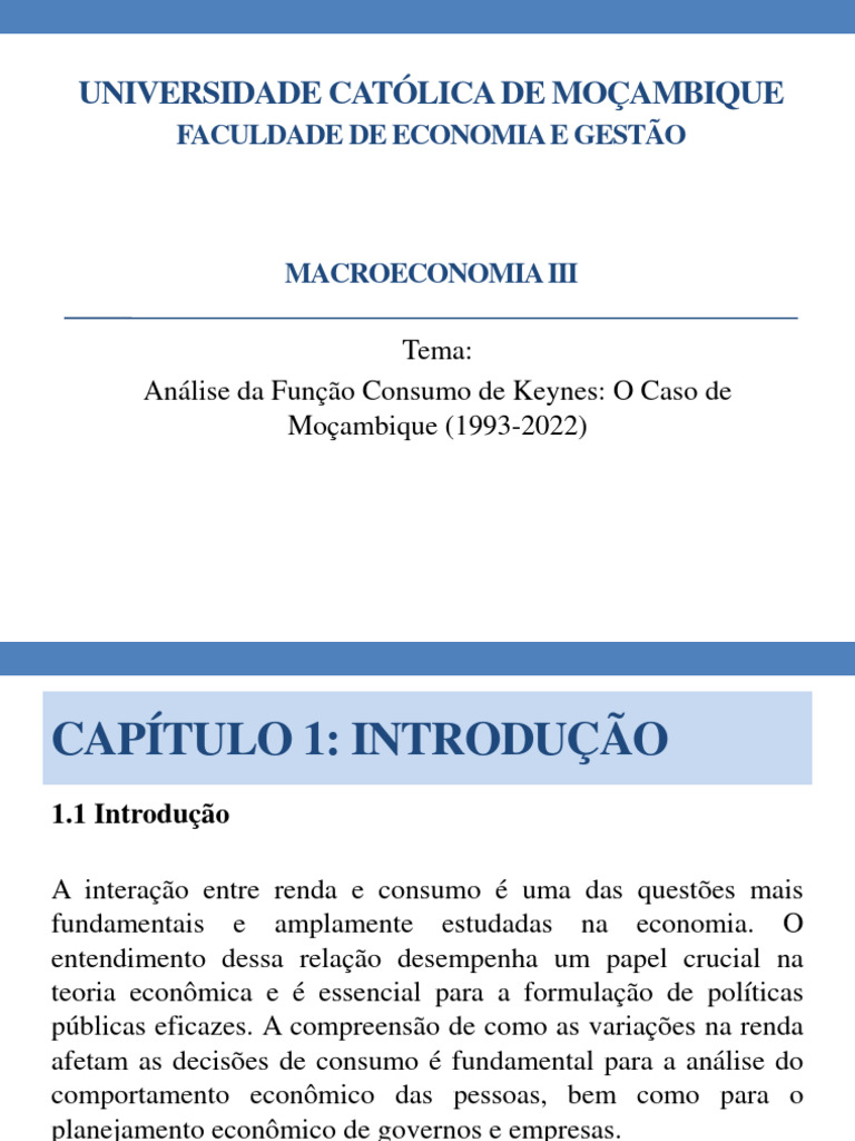 Funcao Consumo de Keynes | PDF | Economia | Macroeconomia