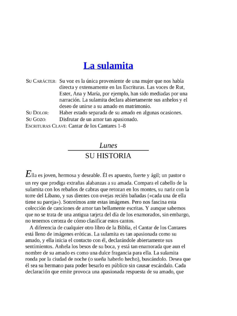 La Sulamita y Mical .PDF Versión 1 | PDF