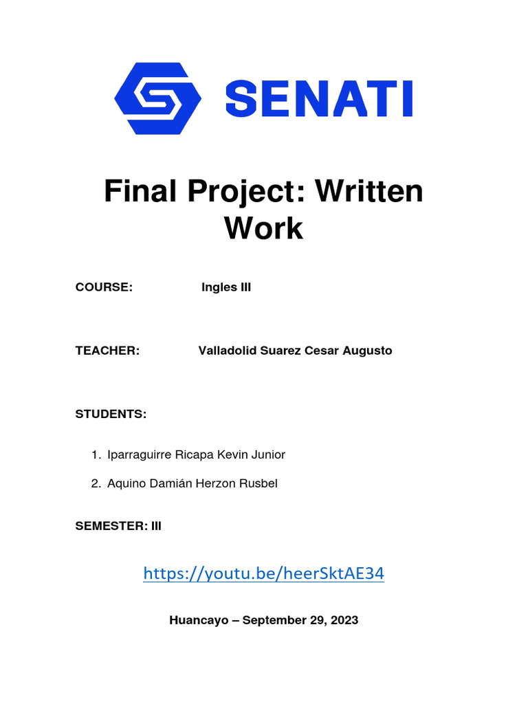 Final Project: Happiness in English III | PDF | Language Arts ...