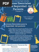 Acciones Clave para la Seguridad del Paciente | PDF | Seguridad del ...