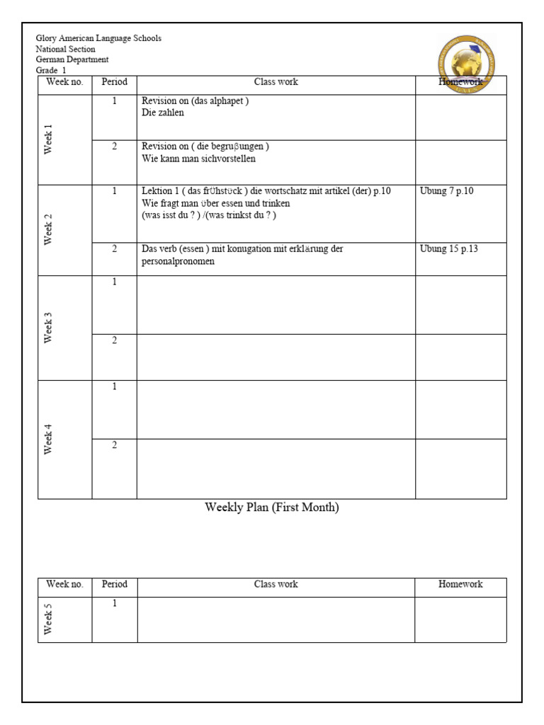 Weekly Plan Grade 3 | PDF