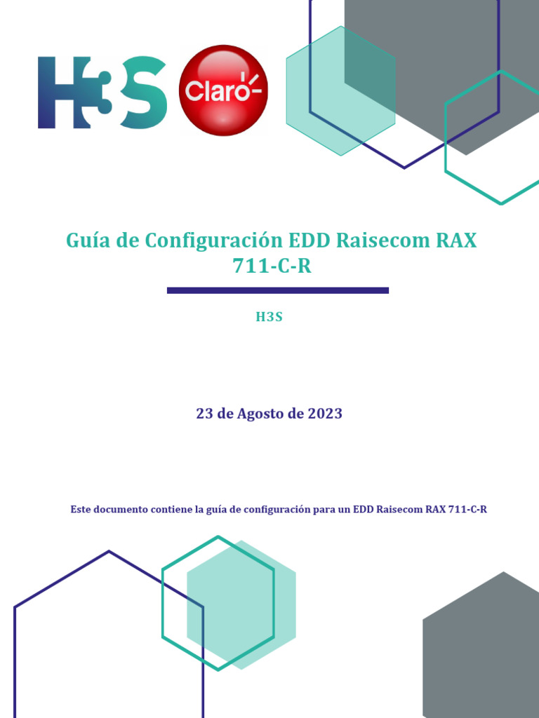 Guia de Configuración RAX711-CR V1 | PDF