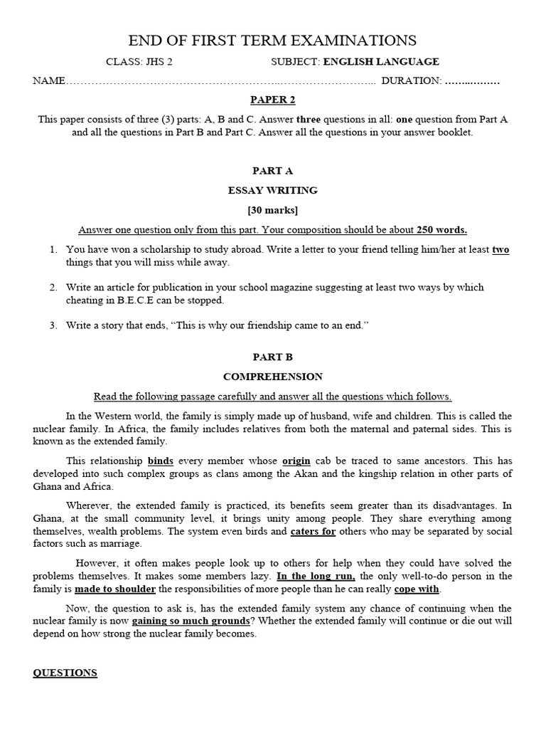 English JHS 2 - 1 | PDF | Language Arts & Discipline