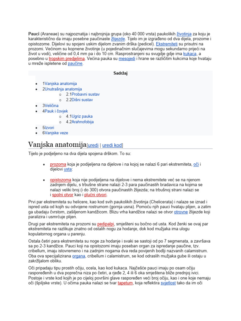 Paukovi | PDF
