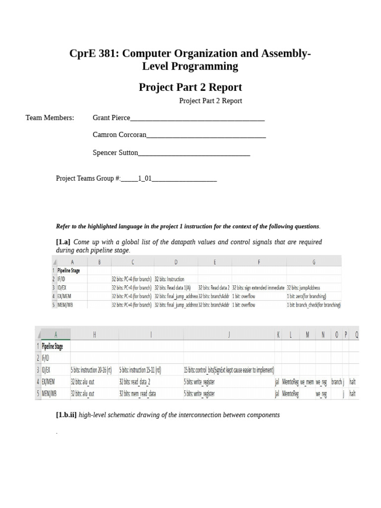 Proj2 Report-1-1 | PDF | Central Processing Unit | Integrated Circuit