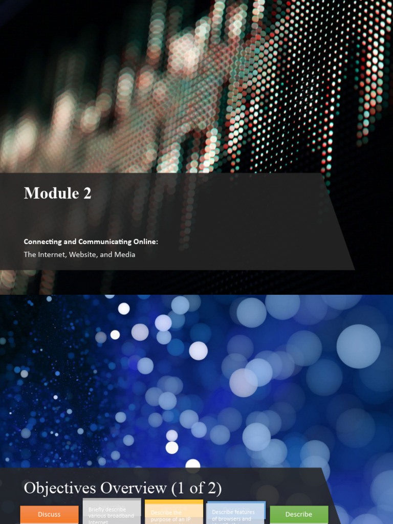 Module 3 Connecting and Communicating Online | PDF