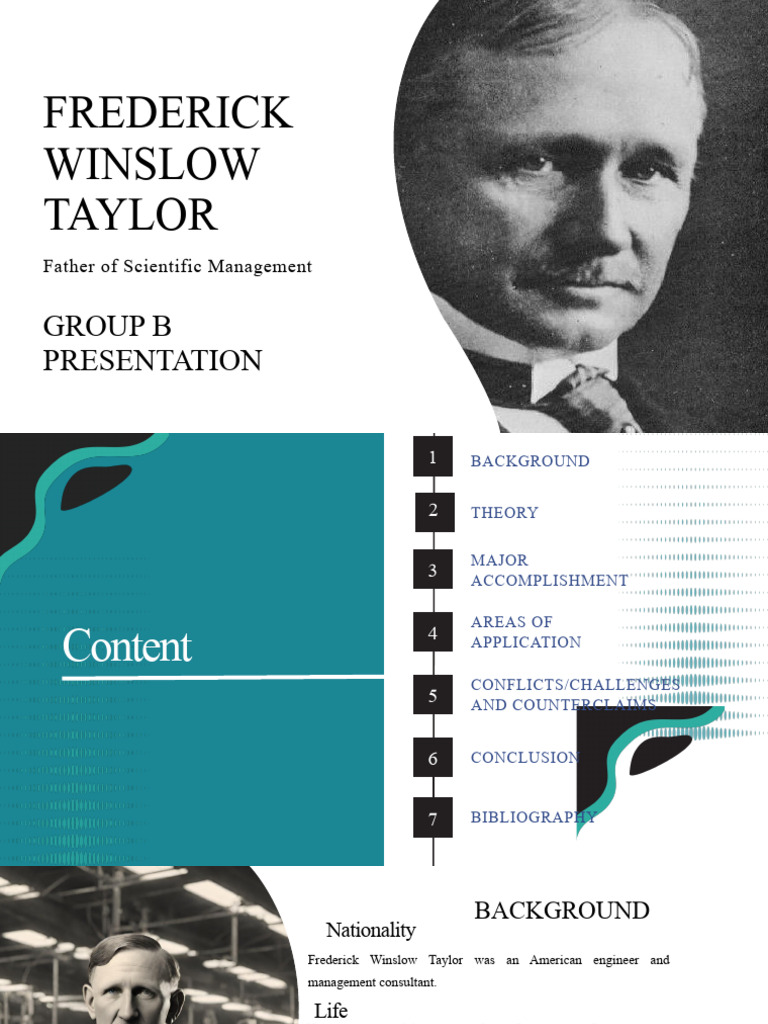 Frederick Winslow Taylor | PDF