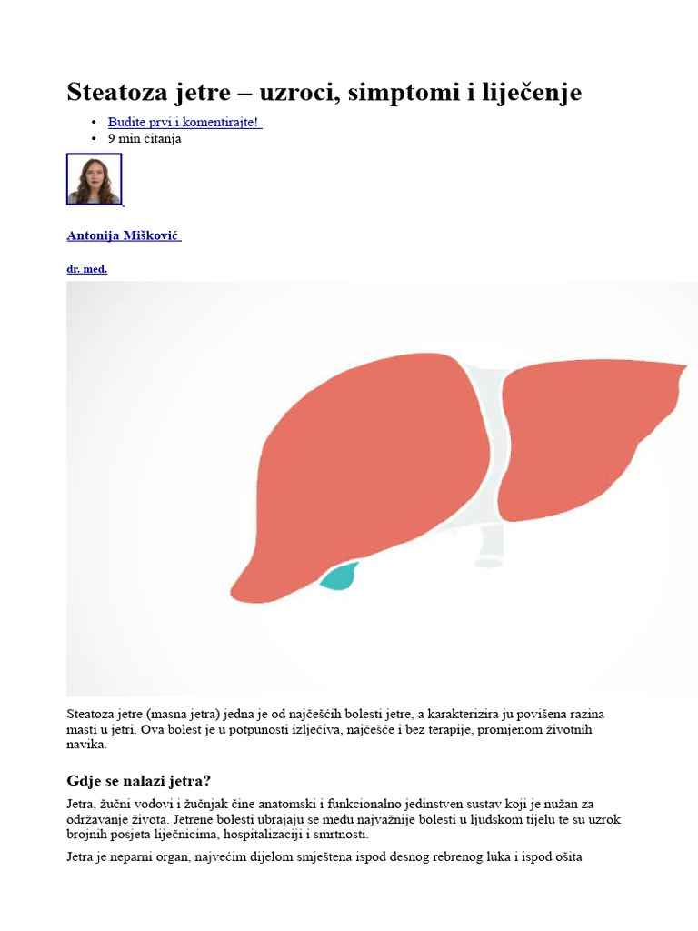 Steatoza Jetre-Masna Jetra - Kopija | PDF