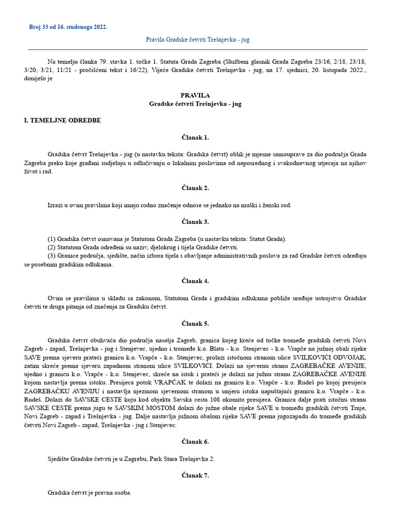 Pravila GČ T-J 33-22 | PDF