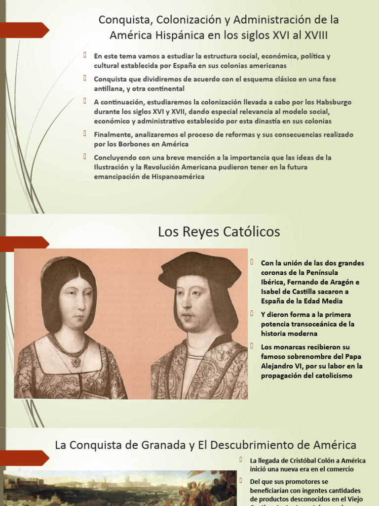 Conquista, Colonización y Administración de La América | PDF | Historia