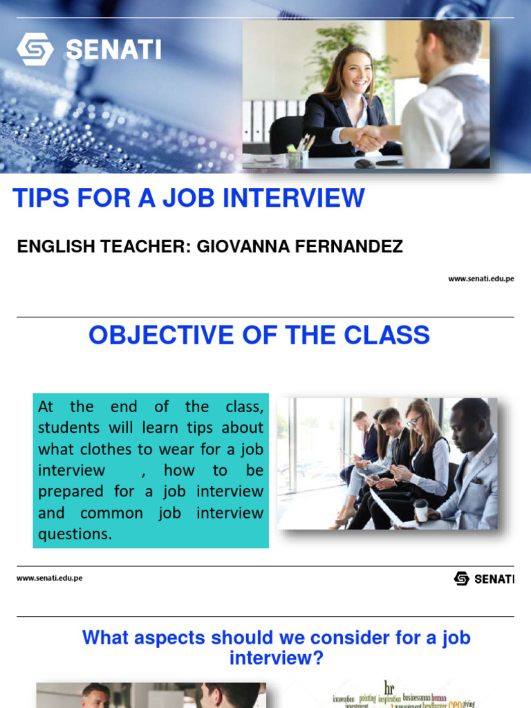 Class 3 Job Interview | PDF | Job Interview | Clothing