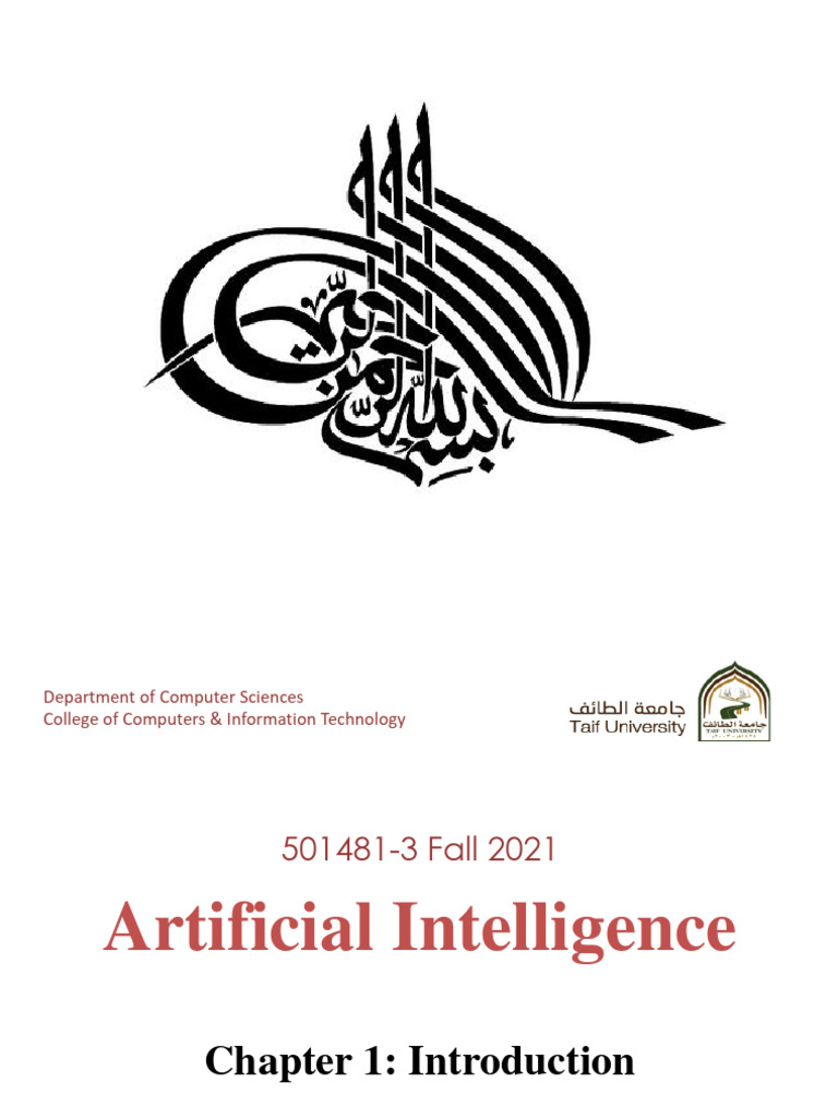 Chapter 1 - Introduction (1) - AI | PDF