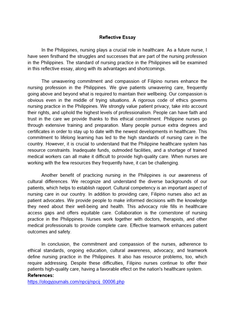 Reflective Essay | PDF