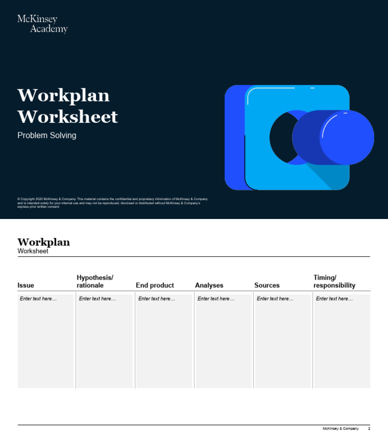 PS WorkPlan Worksheet | PDF