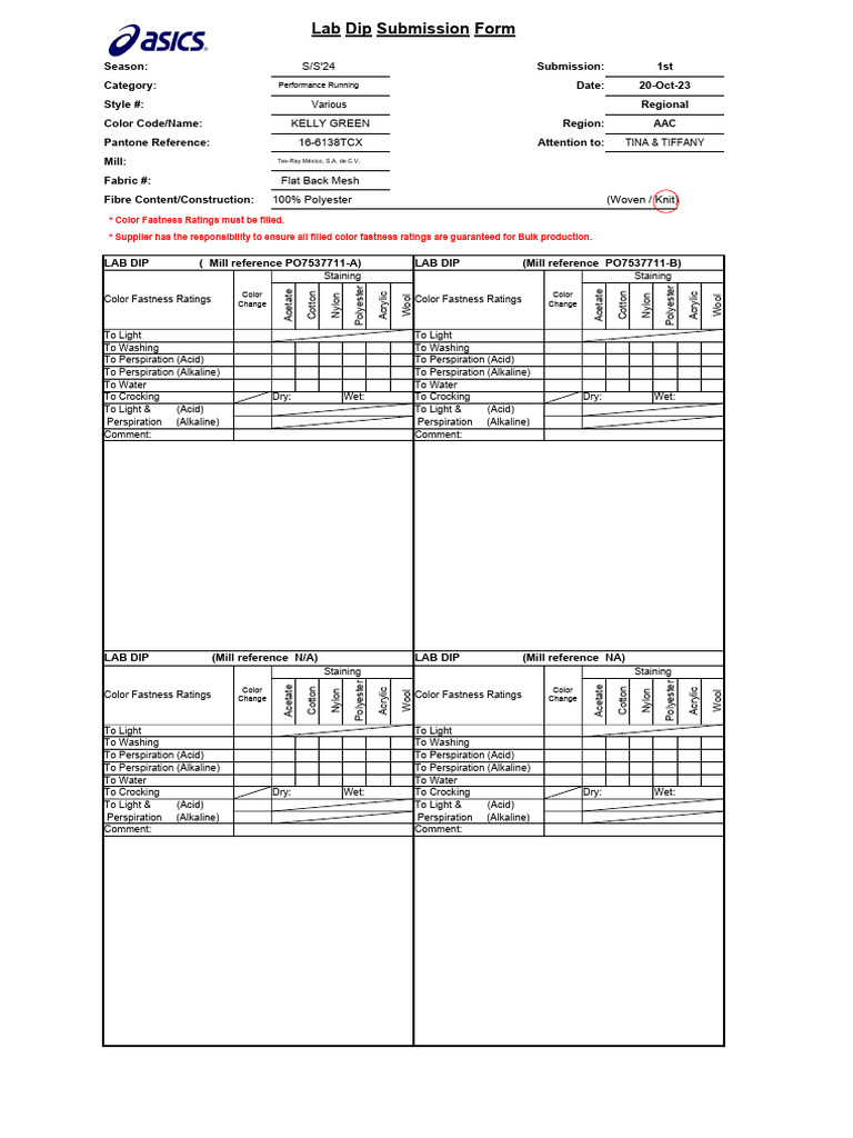 AHA Lab Dip Submission Form (AW22) | PDF