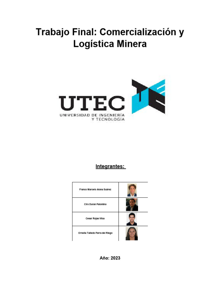 Trabajo Concentrados - UTEC | PDF