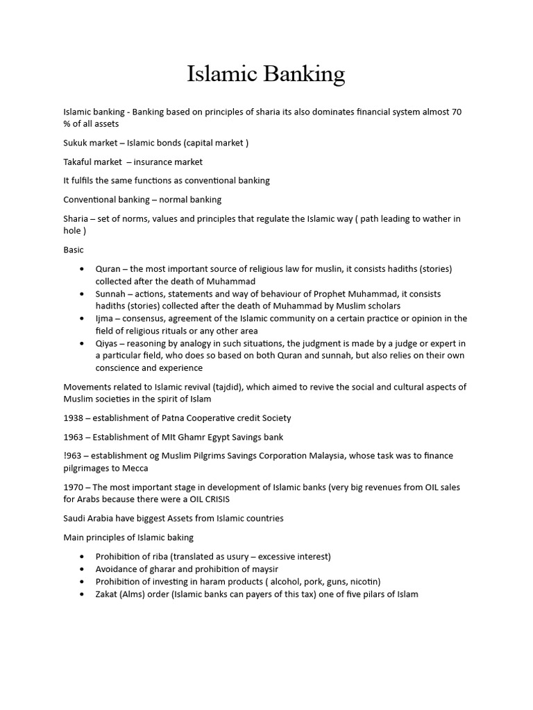 Islamic Banking | PDF