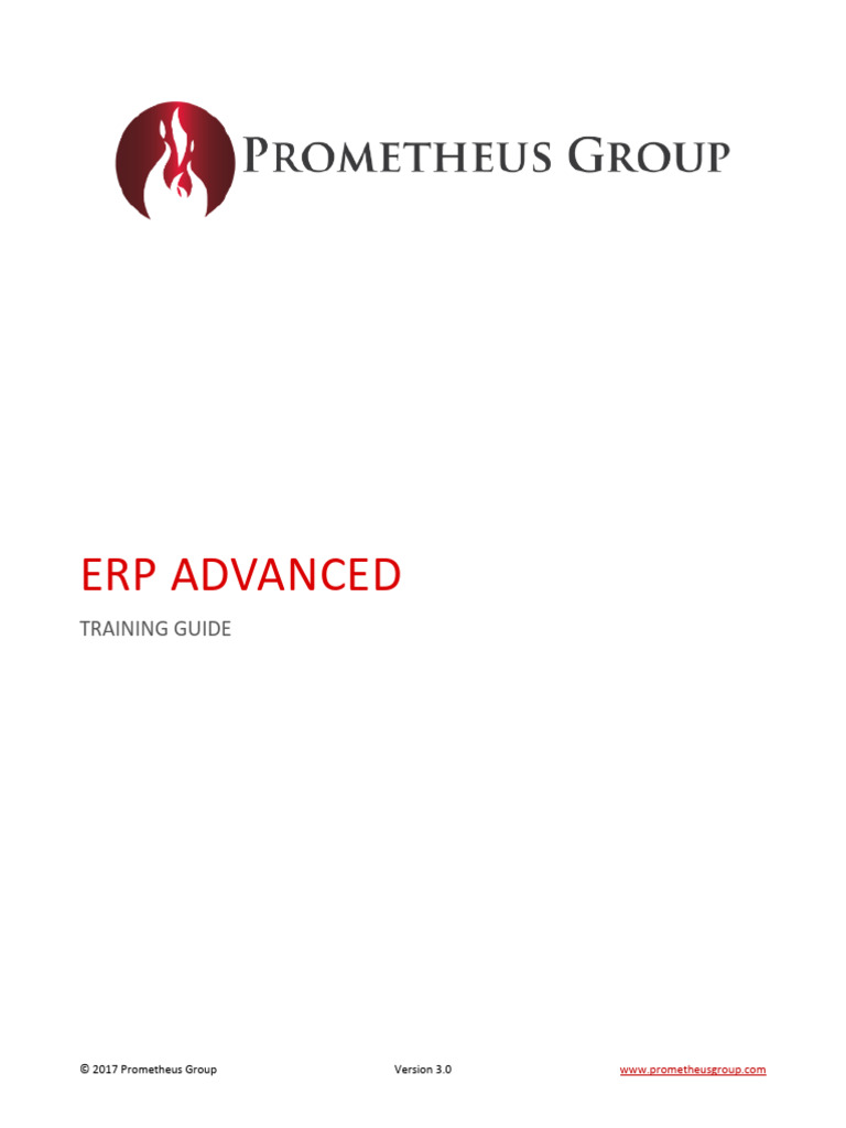 ERP Advanced Training Guide v3.0 | PDF | Icon (Computing) | Button (Computing)