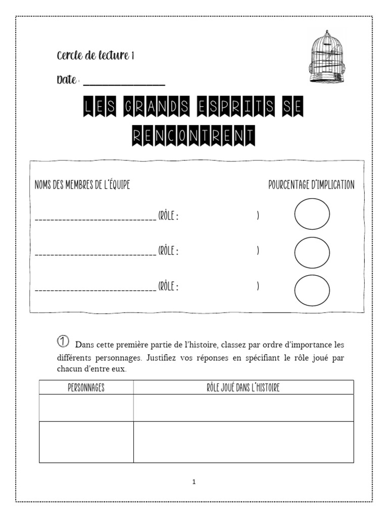 Cercles de Lecture (1 Et 2) | PDF