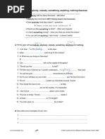 Something Anything Nothing Exercise | PDF