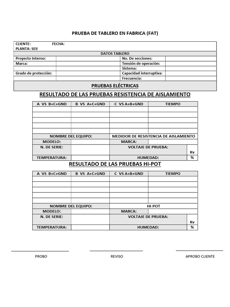 Formato Pruebas Egla | PDF