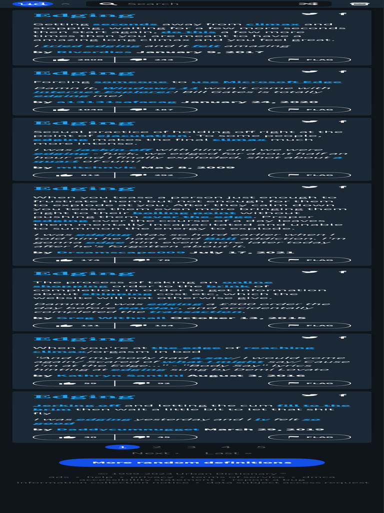 Urban Dictionary Edging | PDF