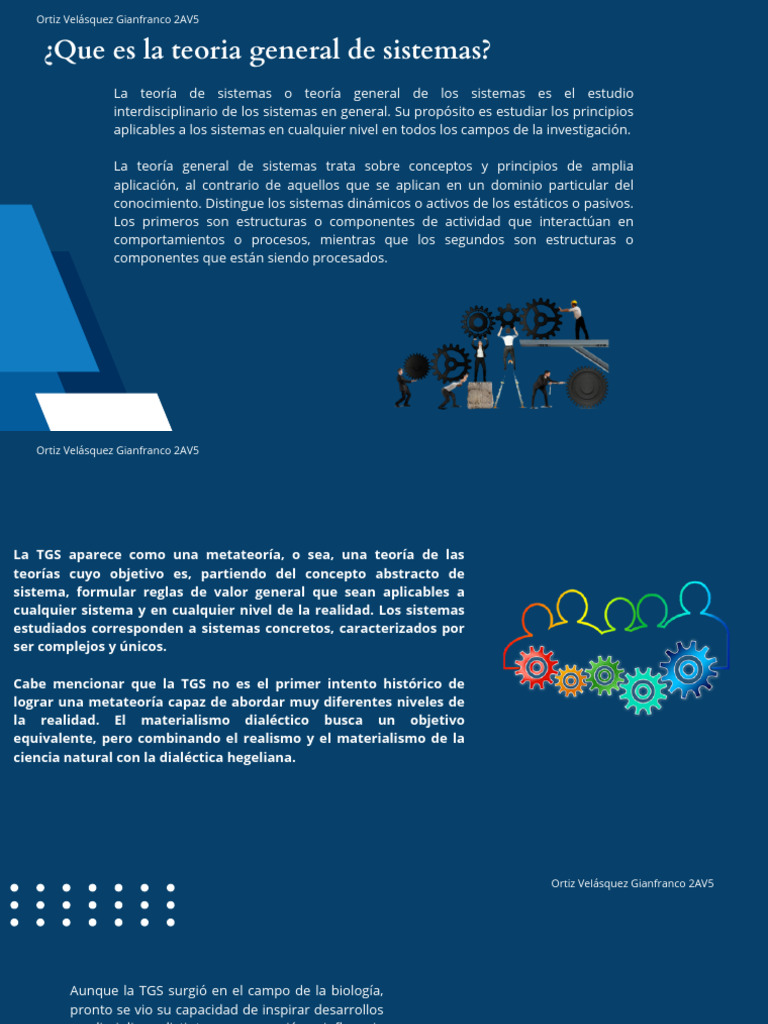 Teoria General de Los Sistemas | PDF | Sistema | Teoría de sistemas