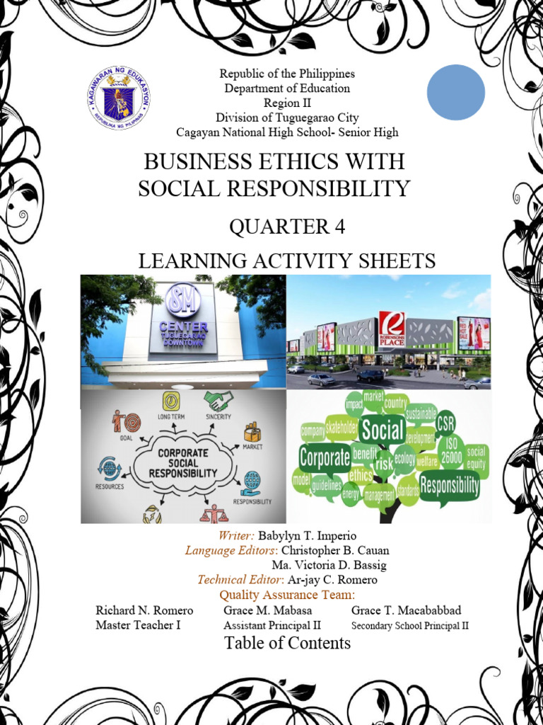 Business Ethics 4rth Quarter | PDF