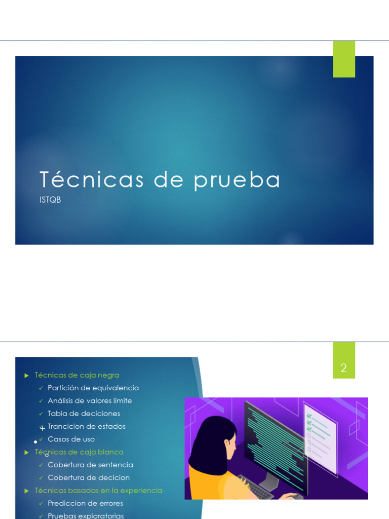 Tecnicas de Pruebas | PDF | Informática