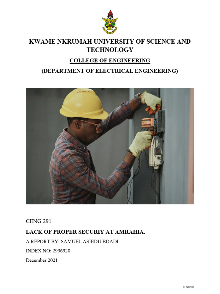 CENG 291 Report Sample | PDF